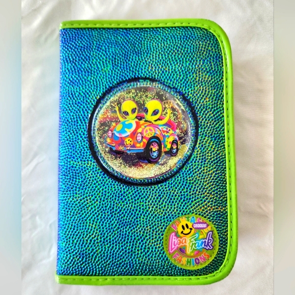 Lisa Frank | Other | Lisa Frank Vintage Rare Zoomer And Zorbit Alien Zip Up Planner | Poshmark